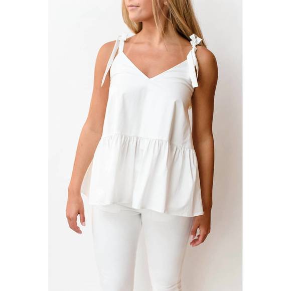 MONICA NERA | Tops | New Monica Nera Margo Top In White | Poshmark